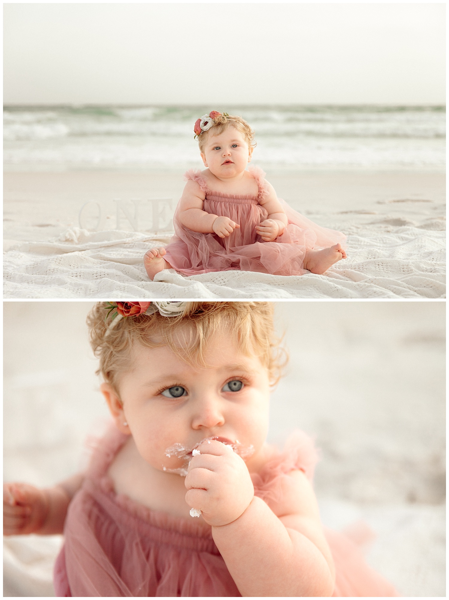 grayton beach baby photographer | ramsey's beach cake smash glimpse ...